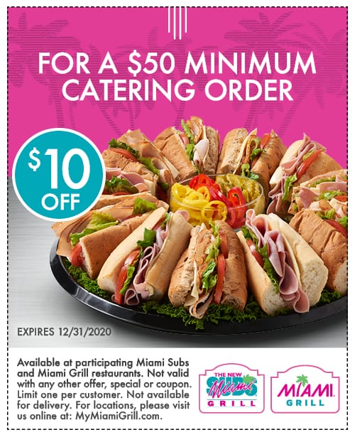 Coupons | Miami Grill