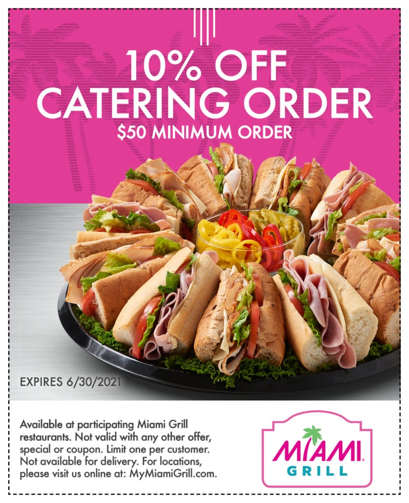 Coupons | Miami Grill